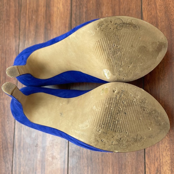 Jessica Simpson | Shoes | Jessica Simpson Blue Suede Leather Waleo ...